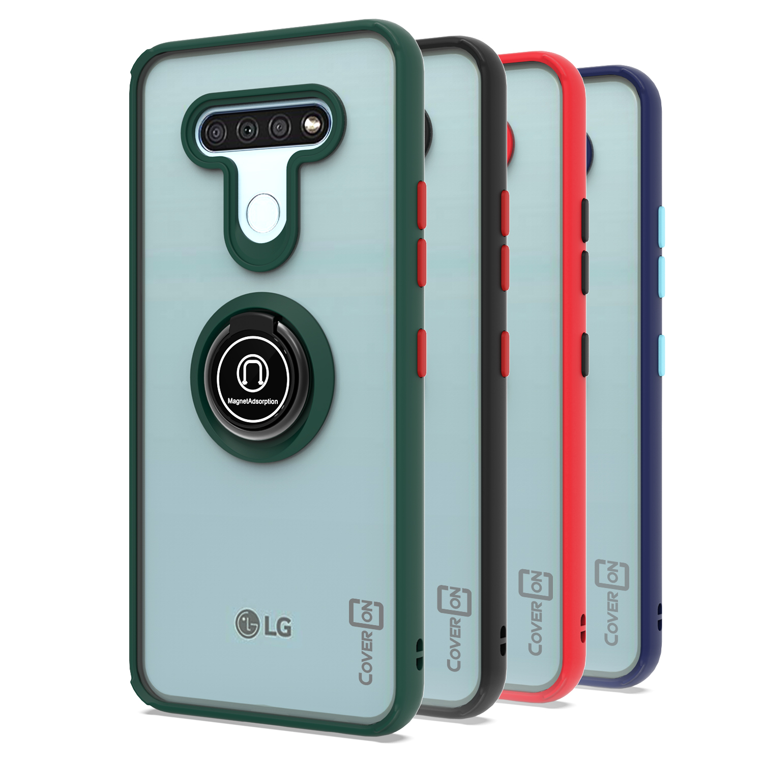 CoverON For LG K51 / Reflect Case Magnetic Ring Phone Cover + Screen ...